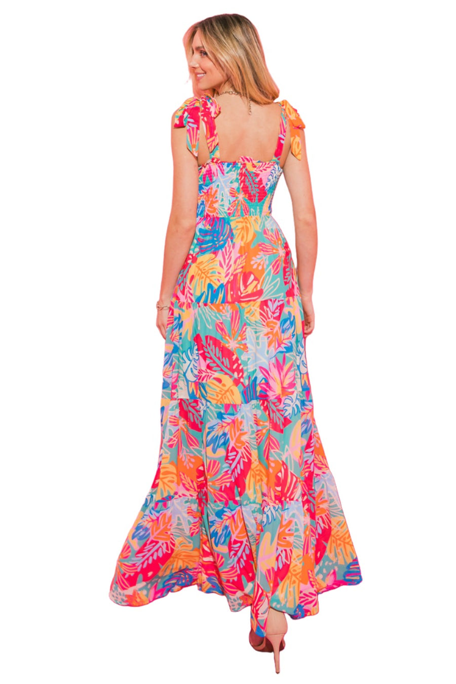 Flying Tomato Tropical Print Dress - Pink Blue – Debra's Passion Boutique